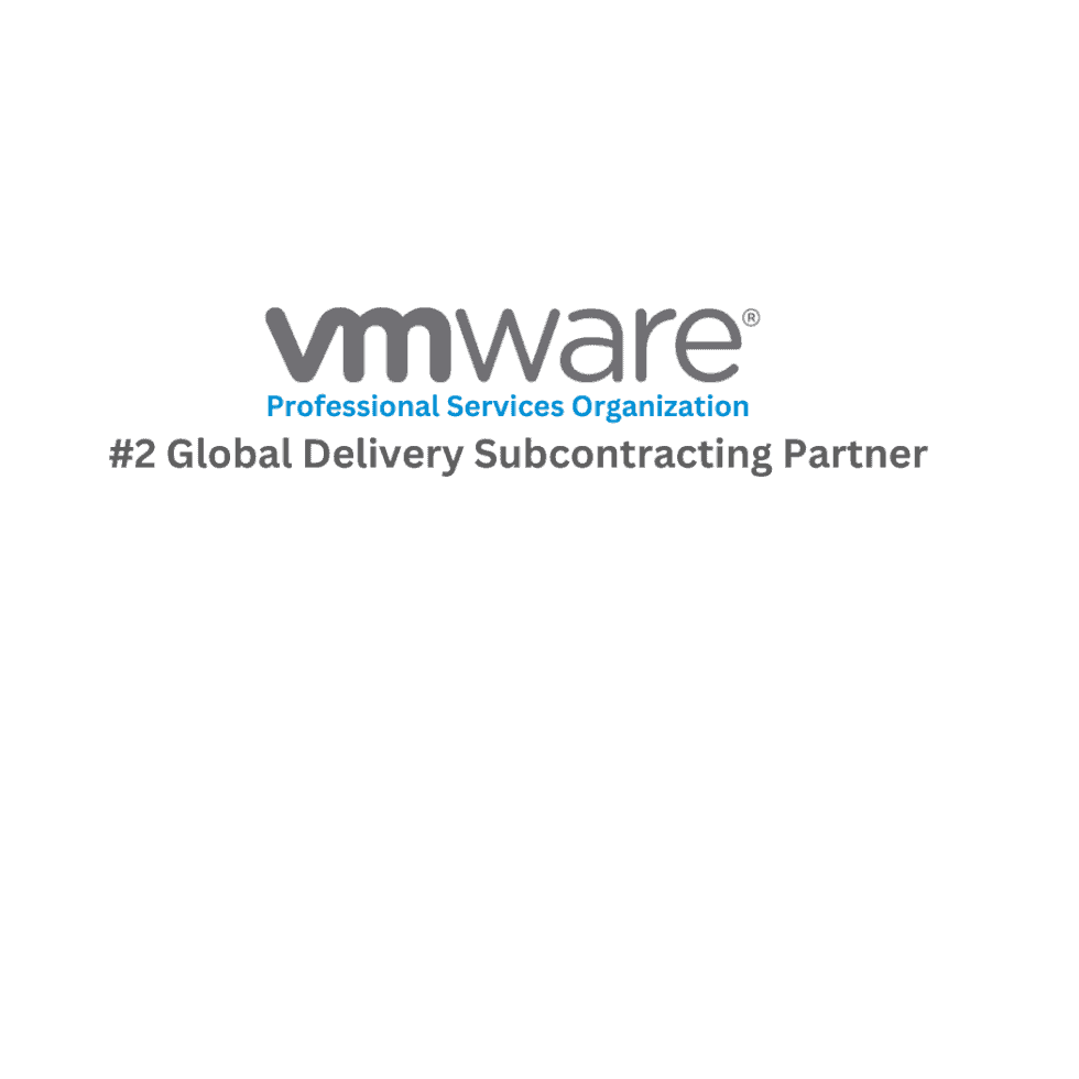 #2 Global Delivery Subcontracting Partner Status in VMware's PSO